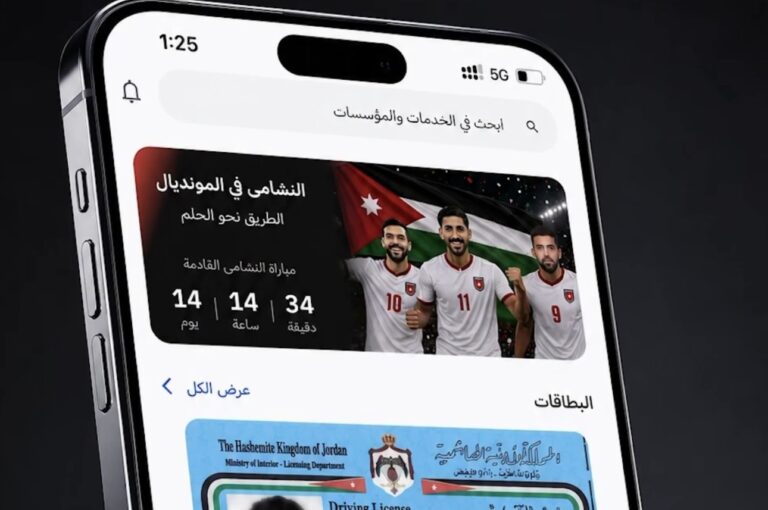The schedule for the Jordanian national team's World Cup matches is ...